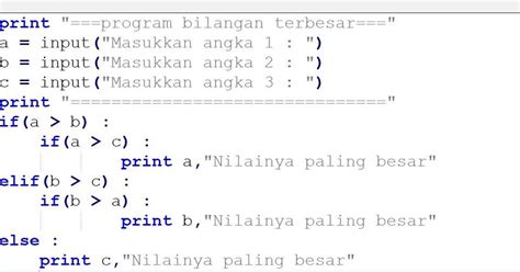 program perulangan dan percabangan pada python mia asdhar s blog