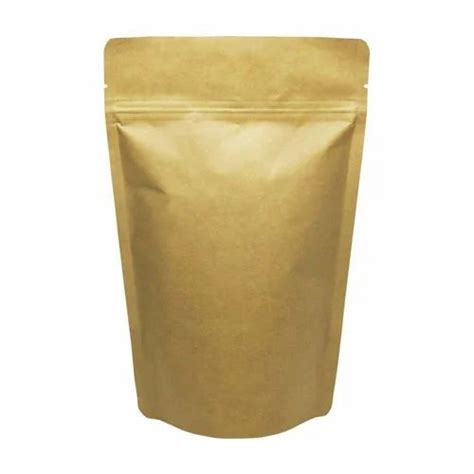 20mm Kraft Brown Stand Up Pouches At Rs 2 Piece Stand Up Zipper Pouch