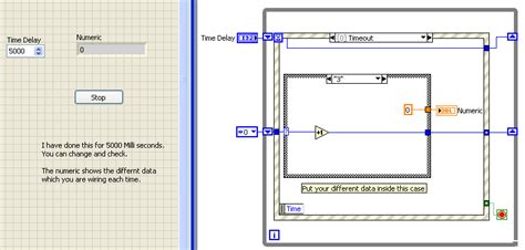 solved while loop wait function and stop button ni community
