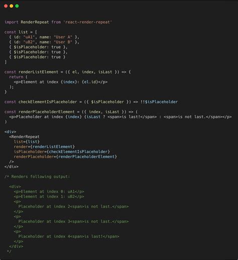 npm react render repeat skypack