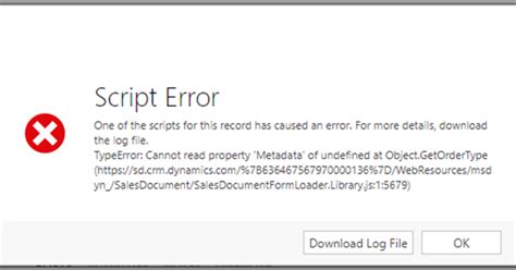 typeerror cannot read property metadata of undefined at object