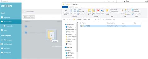 how to upload files to cloud folder amber support