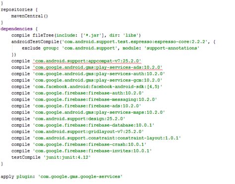 android mauth firebase getinstance giving error while running