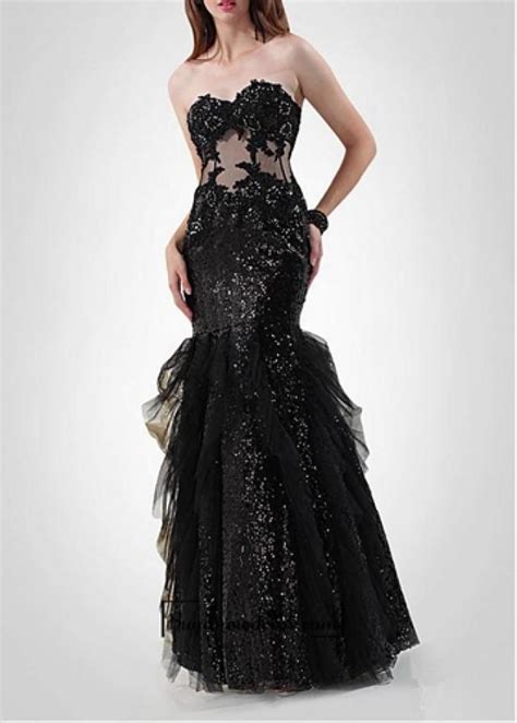 Amazing Sequin Lace And Tulle And Satin Mermaid Strapless Sweetheart