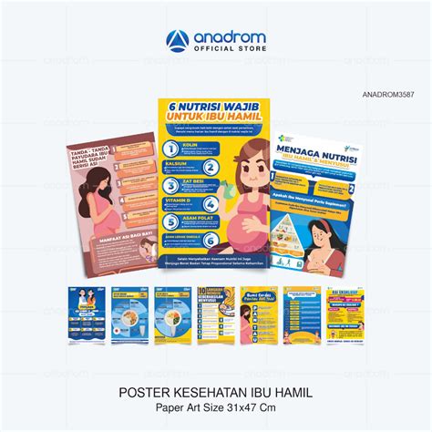 Jual Poster Kesehatan Ibu Hamil Poster Ibu Menyusui Poster Asi