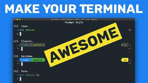 how to setup zsh with ohmyzsh and powerlevel10k to make your terminal awesome