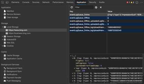 exibir e editar armazenamento local microsoft edge development