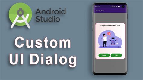 android custom ui dialog [ tutorial ] download project 2020 youtube