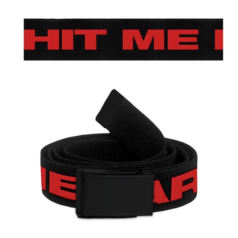 Hit Me Hard And Soft Black And Red Belt Bravado