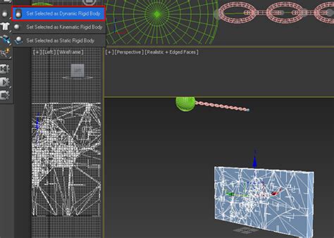 creating a dynamic wrecking ball simulation using mass fx and