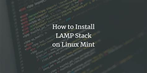 how to install lamp stack on linux mint vitux