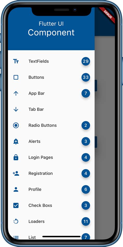 flutter ui component build app using material design ui kit