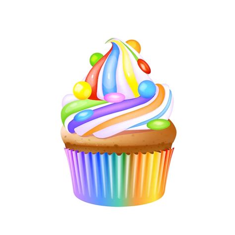 Premium Vector Cupcake Delicious Creamy Muffin