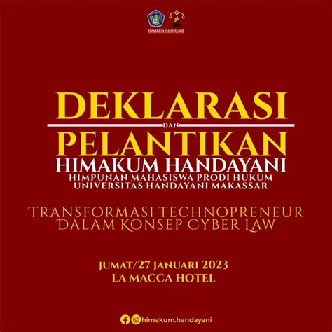 Contoh Susunan Acara Deklarasi Dan Pelantikan Hmj Kampus