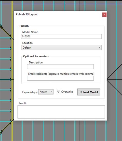 how to send 3d layouts in imodel solutions network