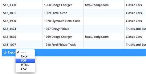 export datagrid to excel cs pdf and html phpgrid