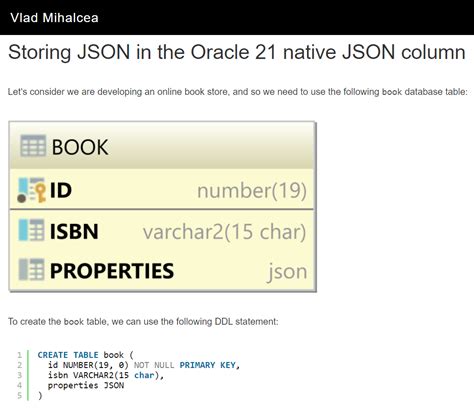 mapping oracle json columns with jpa and hibernate vlad mihalcea