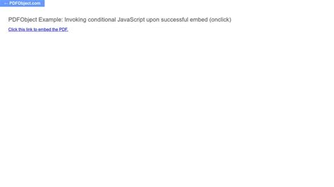 pdfobject example invoking conditional javascript upon successful