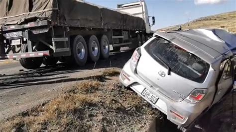 Accidente De Tránsito En La Carretera Juliaca – Arequipa Dejó Un Herido