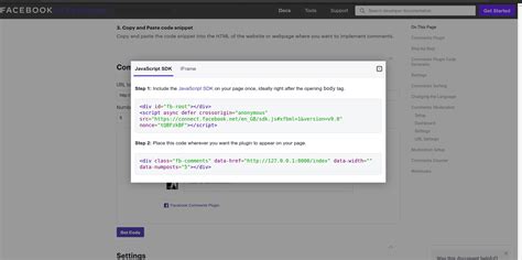 integrating facebook comments plugin in django project