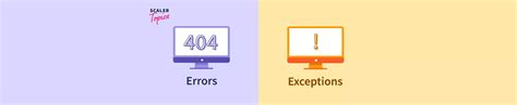 difference between error and exception in java scaler topics