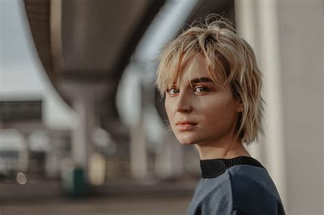 Hd Wallpaper Polina Gagarina Women Blonde Short Hair Singer