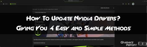 How To Update Nvidia Drivers Quick Ways Graphics Report