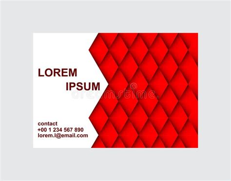 Business Card Design Template Stock Vector Illustration Of Pattern