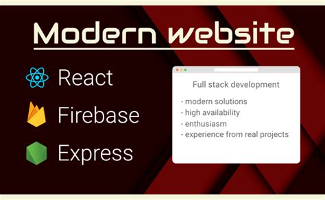 develop modern react js express js firebase web app by tekkenthg