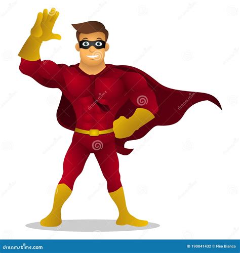 Super Hero Body Pack Illustration Vector Stock Vector Illustration Of