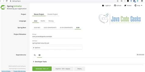 spring boot security and jwt examples java code geeks 2021