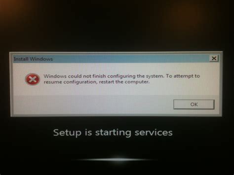 windows could not finish configuring the system solutions experts