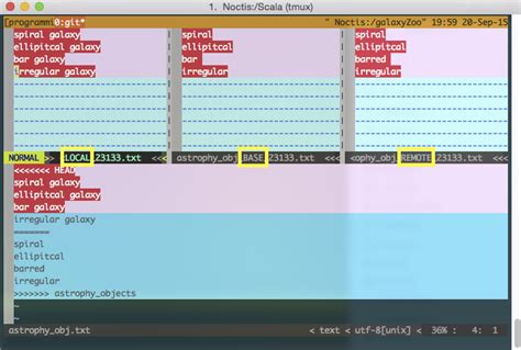 how to use `git mergetool` to resolve conflicts in vim