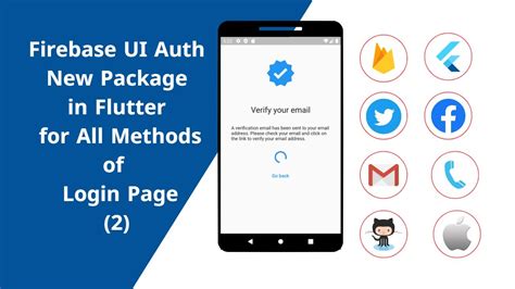 email verification with firebase ui auth flutter youtube