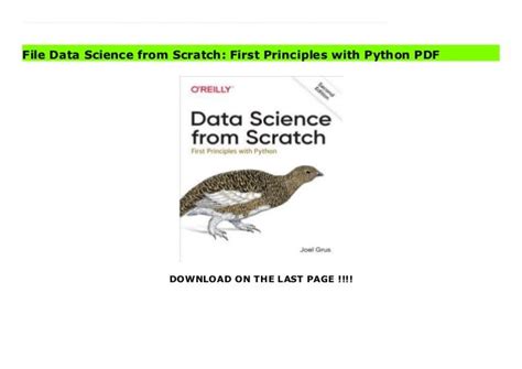 file data science from scratch first principles with python pdf