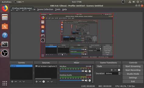 how to install open broadcaster software in ubuntu h2s media