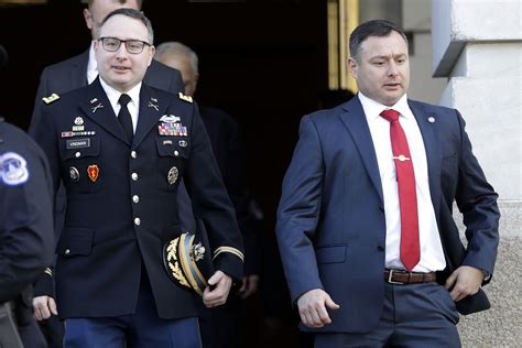 Lt Col Alexander Vindman Who Testified About Ukraine Escorted Out Of
