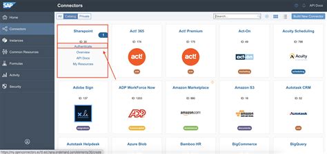 how to connect microsoft sharepoint with sap data
