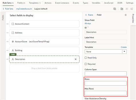customize dynamic tables and forms
