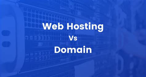 what is the difference between domain and web hosting blurhyn