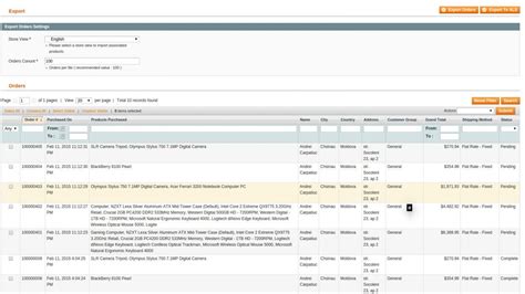 bulk magento import export orders tool to xml peexl