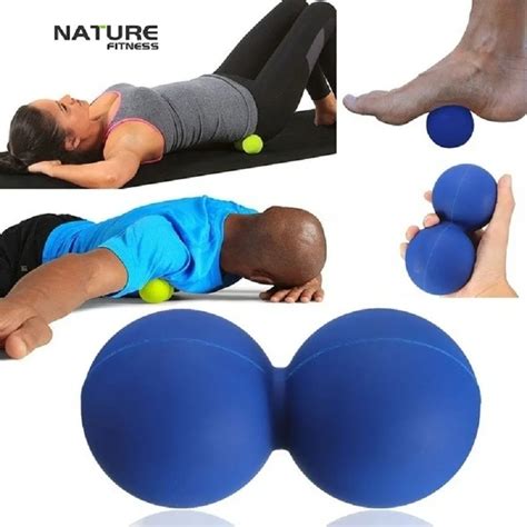 자연 피트니스 땅콩 마사지 볼 이동성 땅콩 볼 라크로스 볼 근육 롤러 볼 Lacrosse Ball Peanut Massage