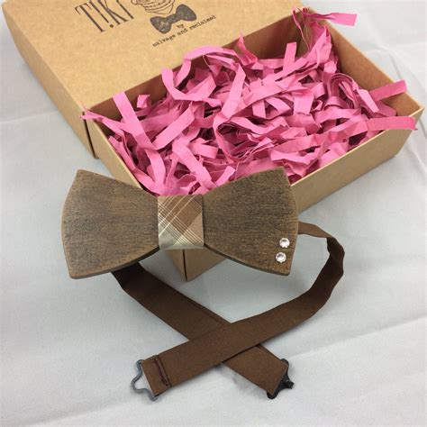 Wooden Bow Tie Classic Shape In The Style Of Etsy Wooden Bow Tie