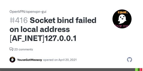 socket bind failed on local address [af inet]127 0 0 1 · issue 416
