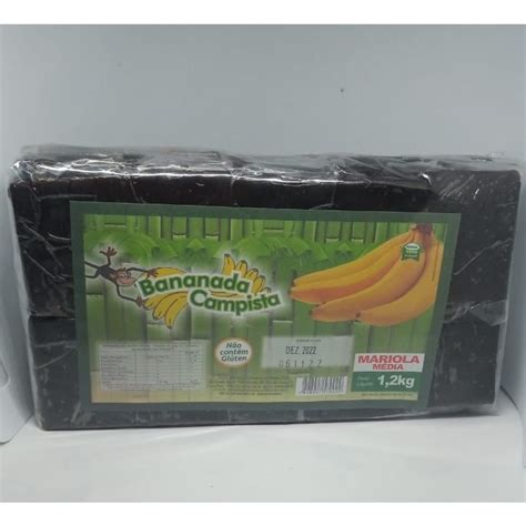 Bananada Campista Lisa 400g Ou 1 2 Kg Bananadas Mariola Doce Delicioso