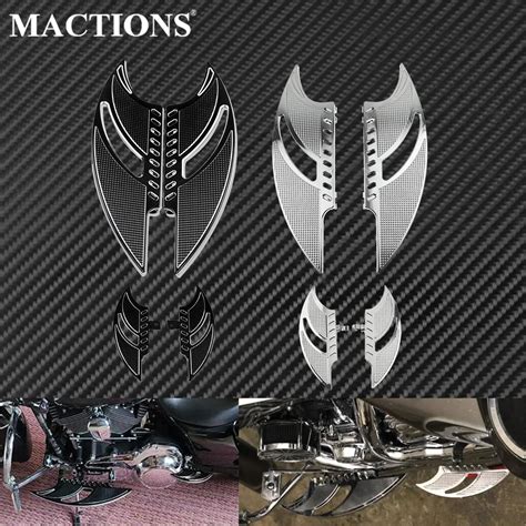Motorcycle Front Driver Stretched Floorboard Passenger Rear Foot Pegs