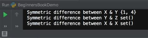 python set symmetric difference method with examples