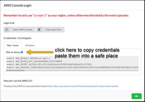 setup aws credentials and configuration aws well architected labs