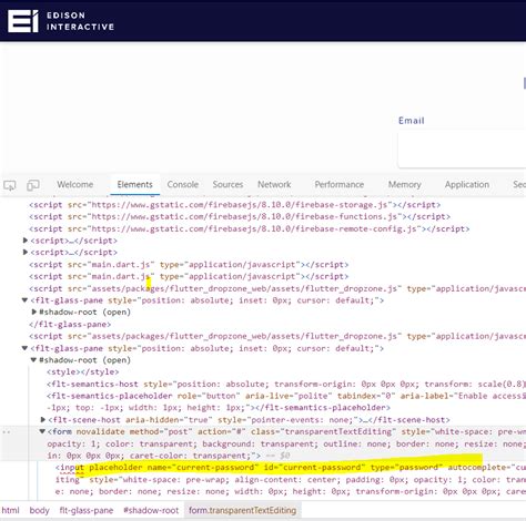 javascript unable to fill edit fields from shadow dom using