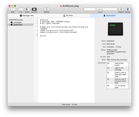 how to open pkg files to view what will install on mac with suspicious
